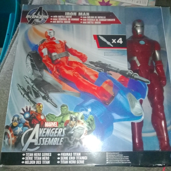 Marvel | Toys | New Marvel Avengers Assemble Iron Man With Battle Racer ...